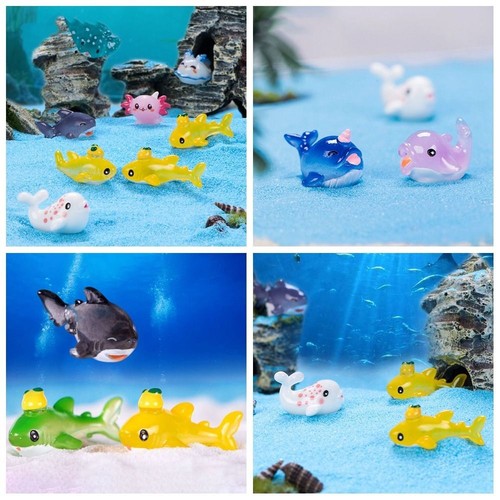 Cartoon Miniature Marine Animal Figurines Resin Mini Sealife Models | eBay