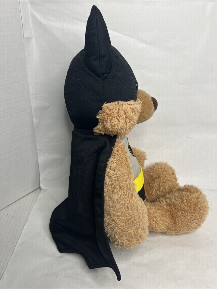 Rare Gund Batman Teddy Bear Plush Stuffed Animal Toy Black DC Comics ...