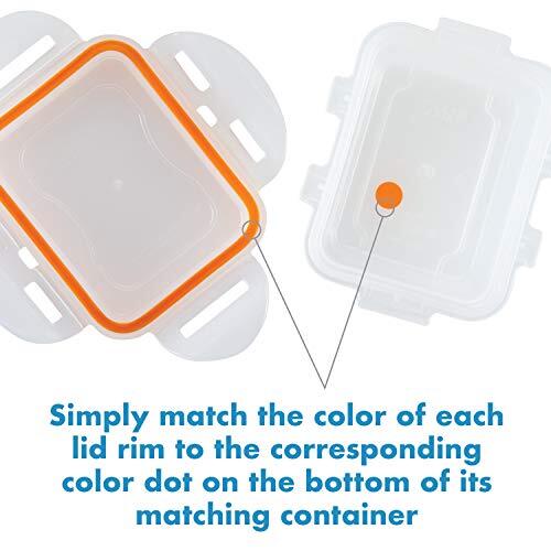 LOCK & LOCK Food Storage lids/Airtight containers, BPA Free, 18 Piece ...