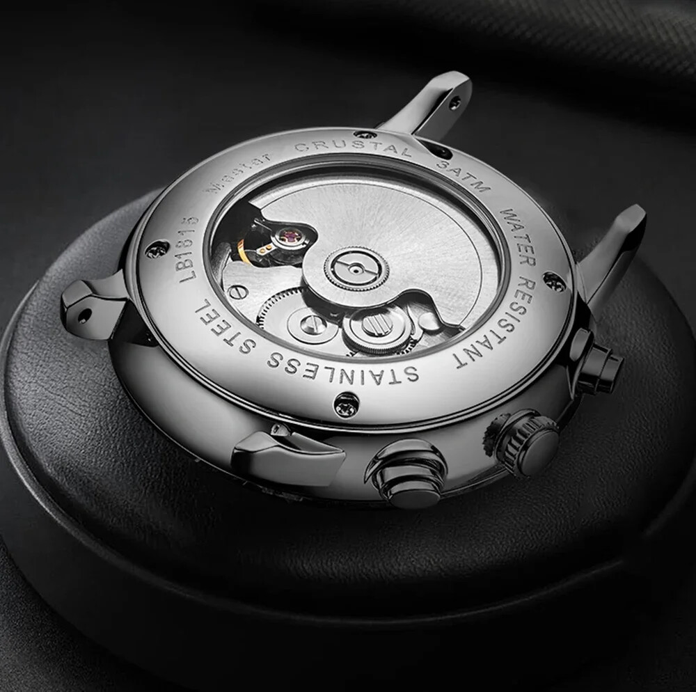 Luobin Automatic Men's Luxury Mechanical Watch 3 Bar Hour Date Month ...