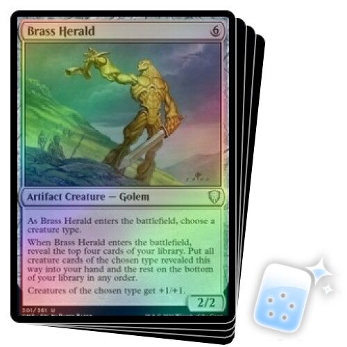 FOIL BRASS HERALD X4 Commander Legends Magic MTG MINT CARD | eBay