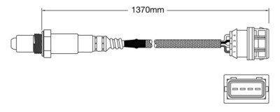Post-Cat oxygen sensor for Volvo S40 B4204T2 4-Cyl 2.0 Turbo 2000 | eBay
