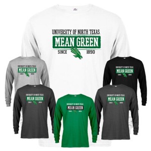 University of North Texas UNT Mean Green Since 1890 Long Sleeve T-Shirt ...