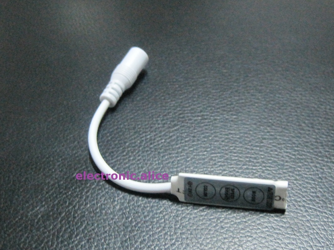 Mini 3 Key Controller Dimmer Amplifier For RGB 5050 3528 LED Light ...