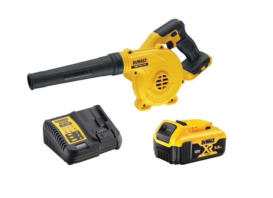 DeWALT DCV100 XR Compact Jobsite Blower 18V with 5ah Battery and ...
