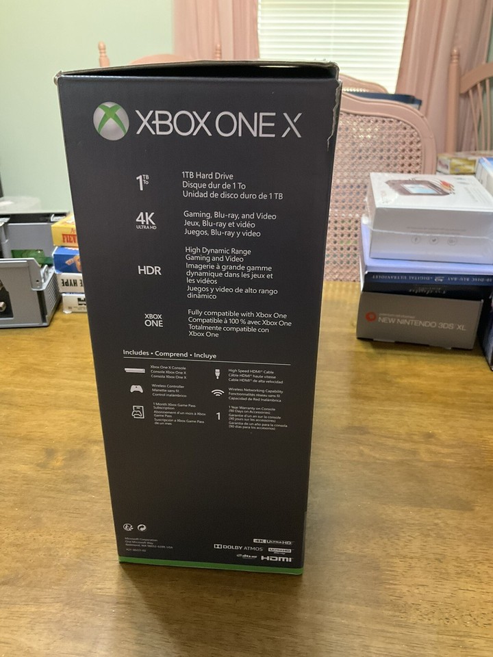 Microsoft Xbox One X 1TB Black 889842305920| eBay