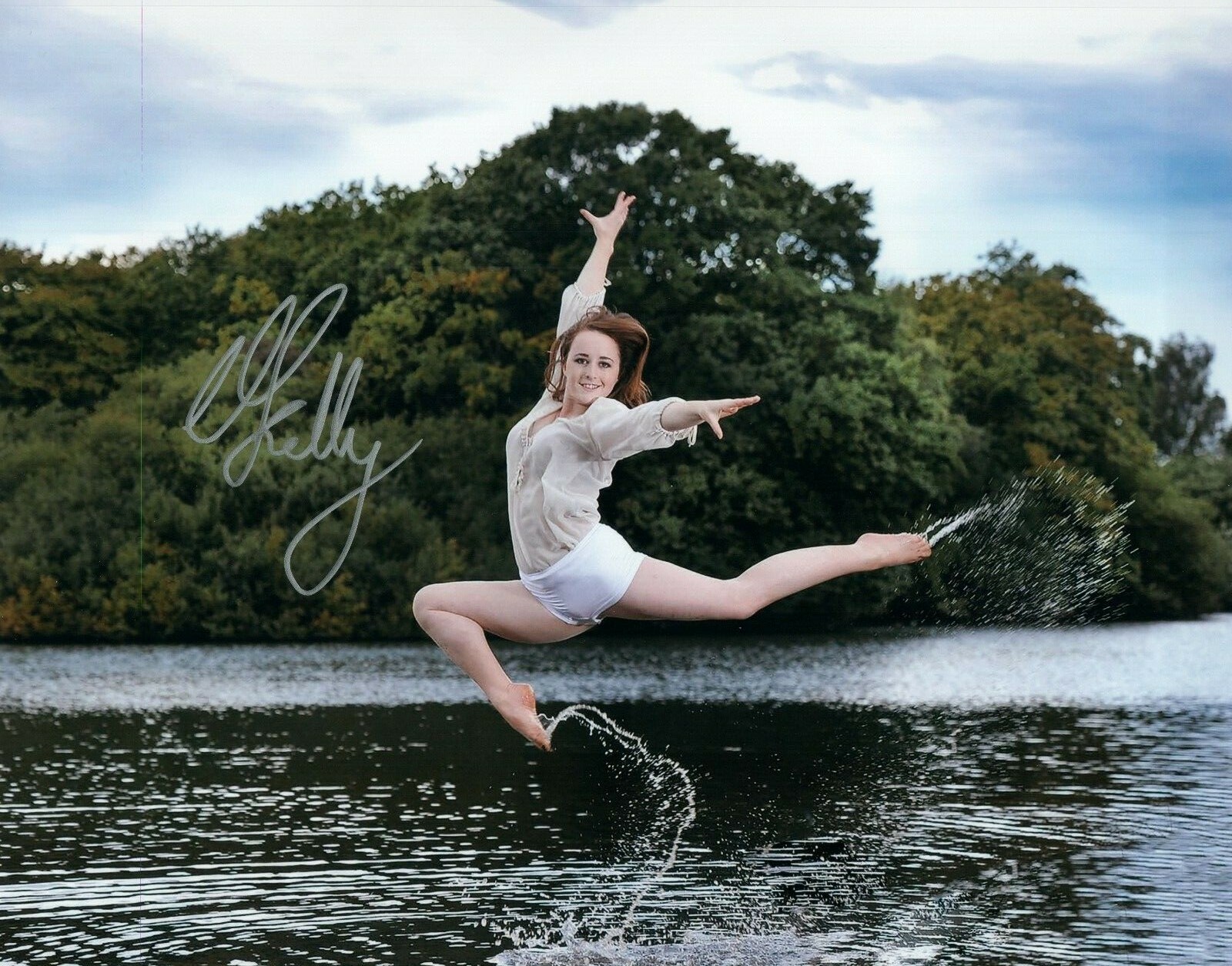 Orissa Kelly Signed 8x10 Photo #210 Archery Contortionist Britain's Got ...