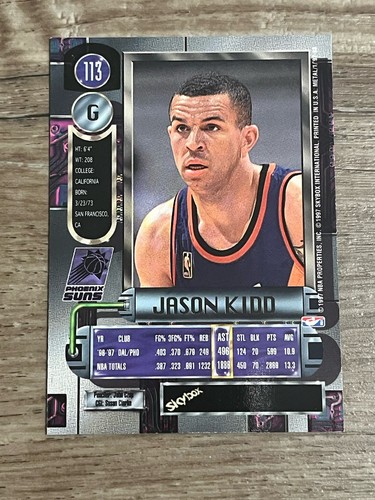 Jason Kidd 1997-98 Skybox Blue Metal Universe Phoenix Suns HOF | eBay