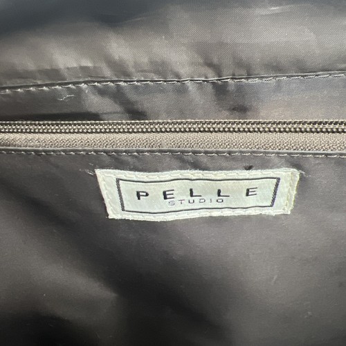 VTG Pelle Studio Brown Leather Laptop Shoulder Bag Office Messenger ...