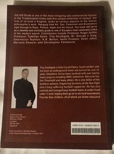 Evola: Thoughts & Perspectives Vol 1 - Troy Southgate Black Front Press ...