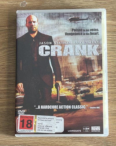 CRANK (2006) DVD Jason Statham Amy Smart Adrenaline Filled Action VGC ...