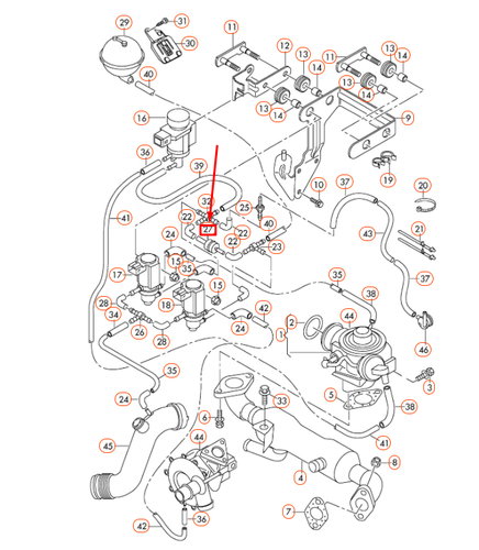 AUDI A2 8Z Vakuum-Rückschlagventil 046905291A NEUES ECHTES | eBay