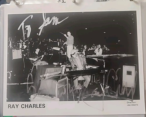 Ray Charles Autograph hand signed Silver 8x10 photo- Personalized | eBay