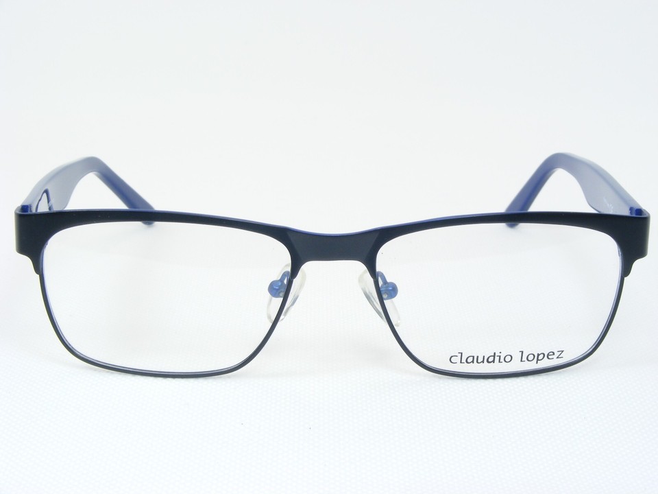Claudio Lopez CLA1259 col. 2 BLACK /BLUE EYEGLASSES GLASSES FRAME 55-16 ...
