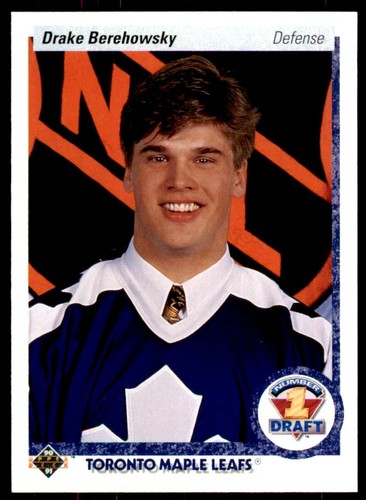 1990-91 Upper Deck. Drake Berehowsky Rookie . Toronto Maple Leafs #361 ...