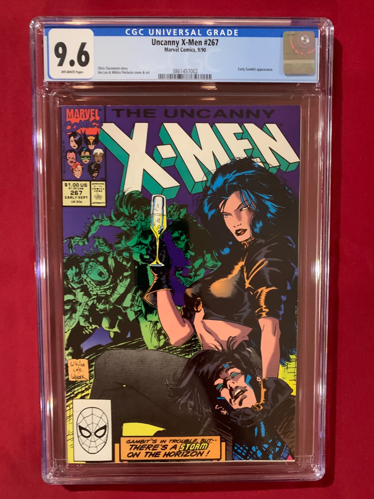 Uncanny X-Men 267 CGC Graded 9.6 NM+ 2nd Gambit Marvel Comics 1990 Stan ...