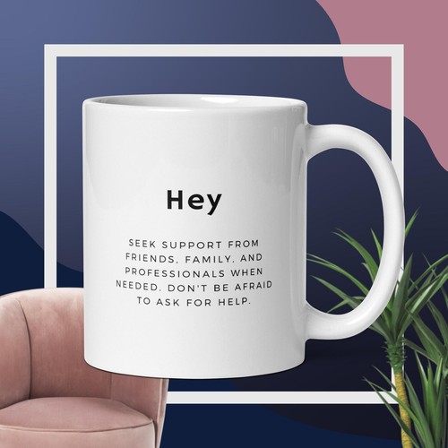 Hey (H3) Inspirational Mug Empowerment Coffee Mug Large Coffee Mug Mom ...