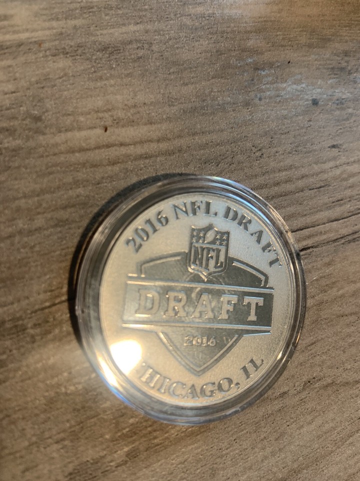 The Highland Mint NFL 2016 NFL Draft Commemorative Silver Coin limited ...