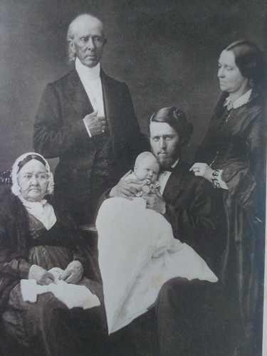 Family Antique Photo 1800s Generations Baby Fashion Bonnett Collar | eBay