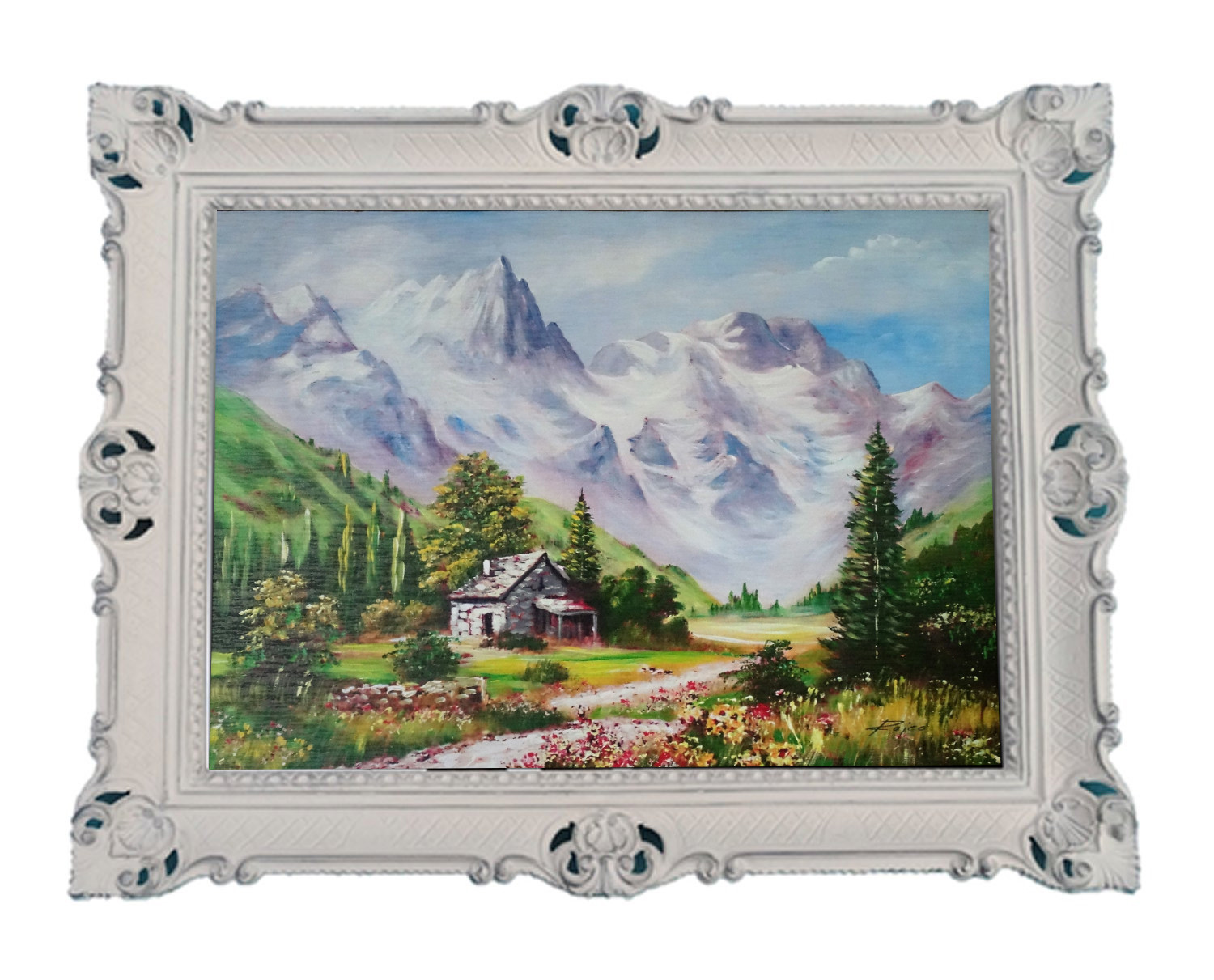 Picture Frame With Frame Antique Baroque Rococo Idyllic Pictures RAJCO ...