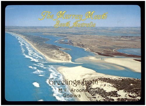 Postcard RPPC (Murray Views) - M.V. Aroona, The Murray Mouth, Goolwa, S.A. | eBay Australia