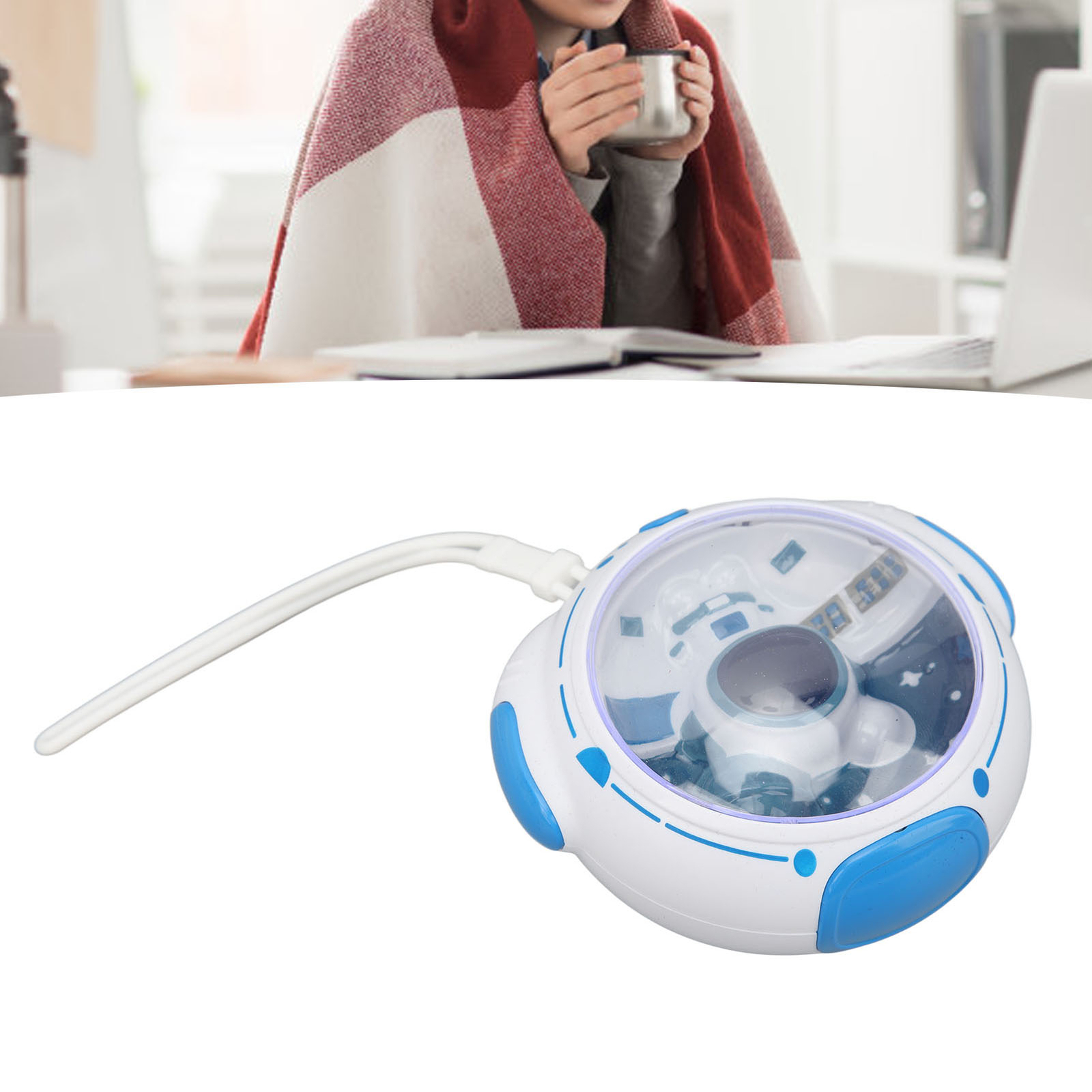 (Blue)Electric Hand Warmer Alien Shape 3 | eBay