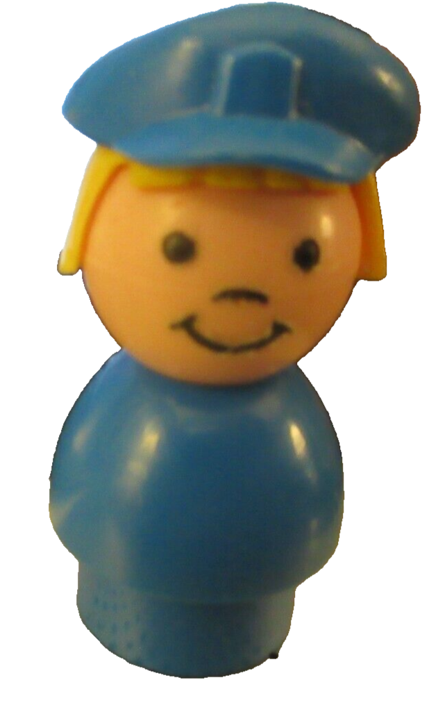Vintage Fisher Price Little People Plastic Postal Worker Lady Mailman ...