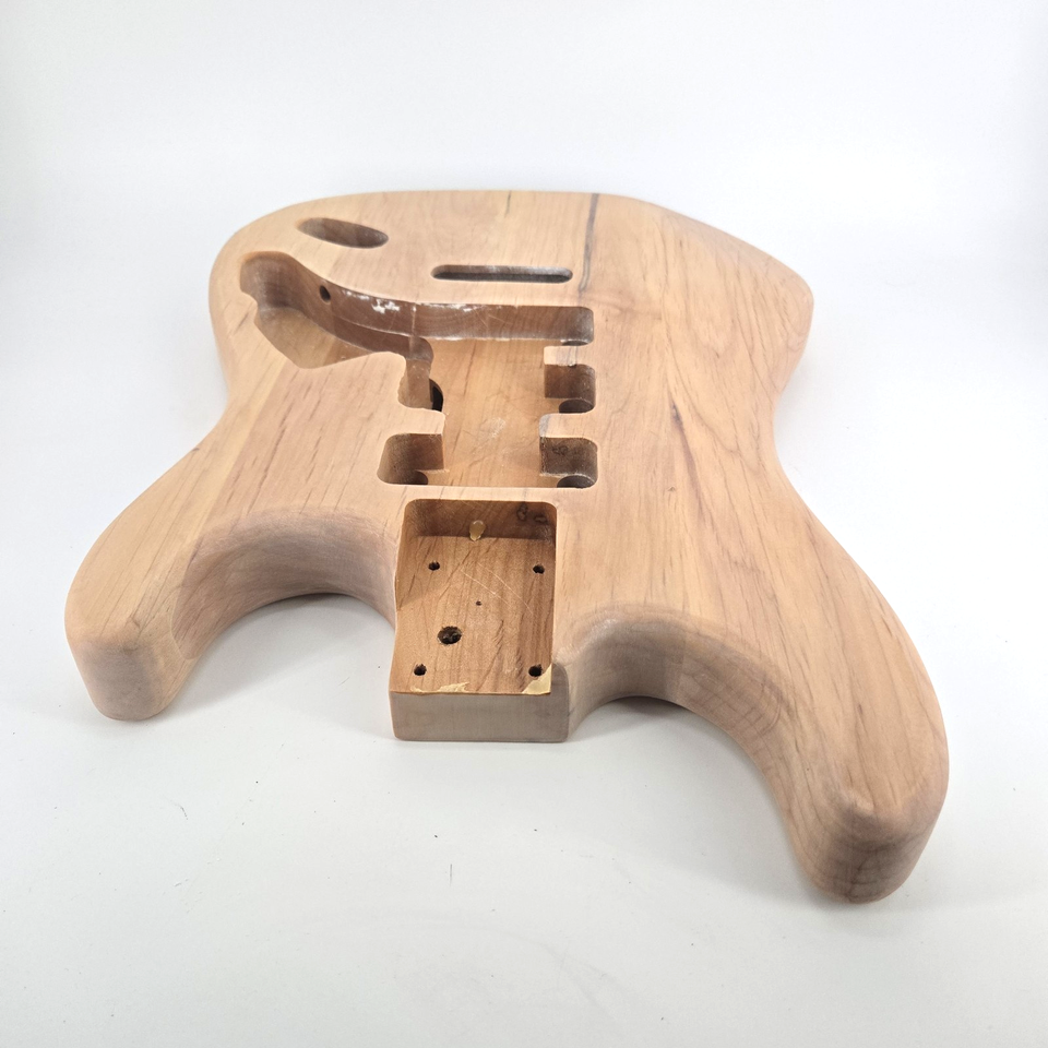 Unfinished Strat-Style Guitar Body – Routed, Contoured, Ready for Build ...