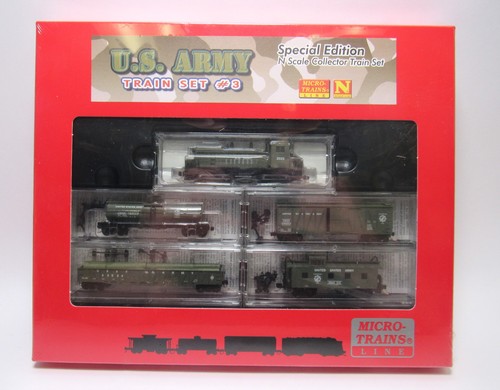 US ARMY TRAIN SET #3 N Scale Collector Set Micro-Trains Line NEW SEALED ...