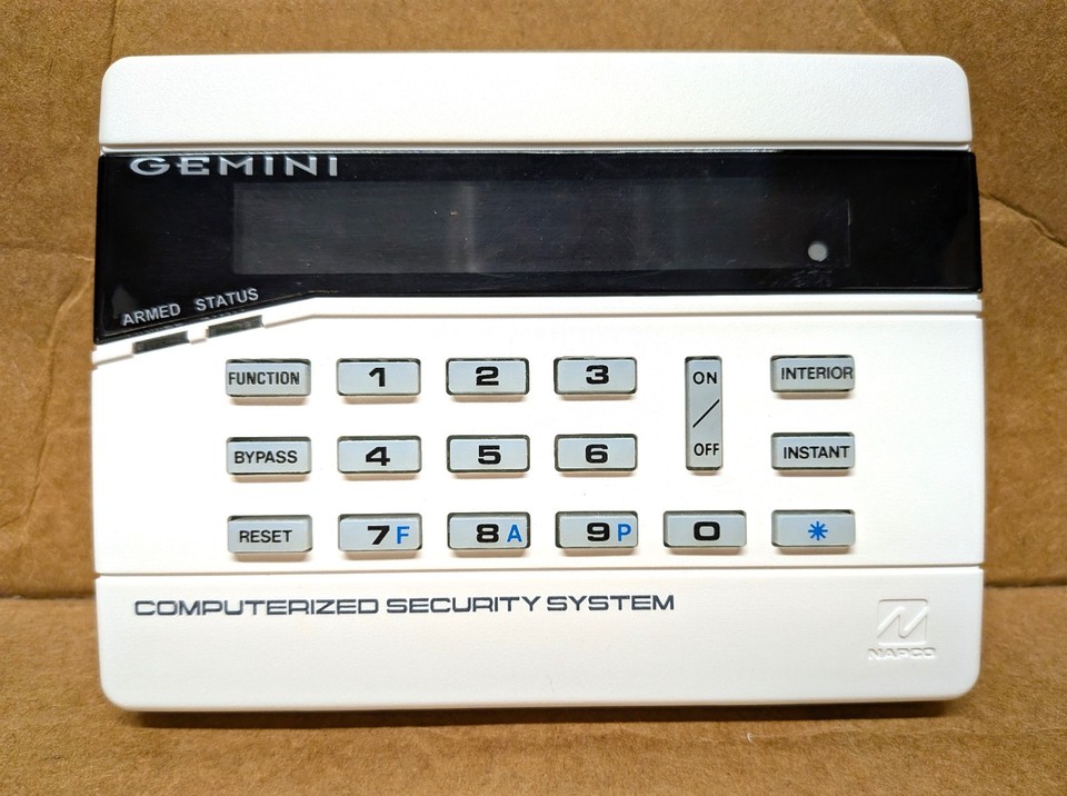 NAPCO GEMINI GEM-RP8 SECURITY SYSTEM DESIGNER KEYPAD | eBay