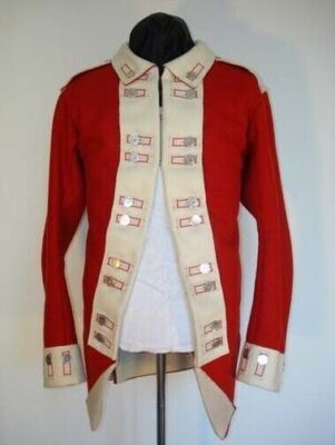 New Revolutionary War Regimental Army Coat Red Wool Military Coat | eBay