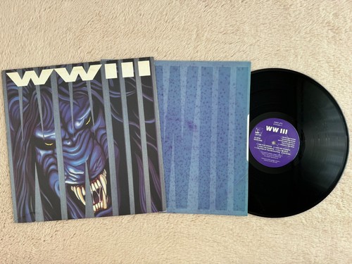 WORLD WAR WWIII Self Titled s/t VINYL LP 1990 UK DIO Jimmy Bain CARMINE ...