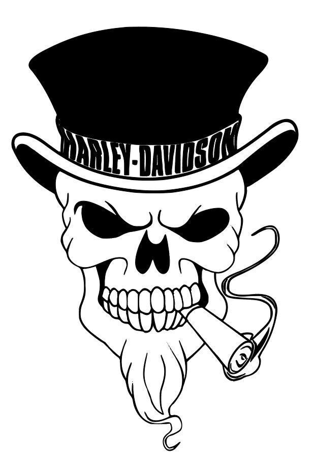 Harley Davidson Skull Logos