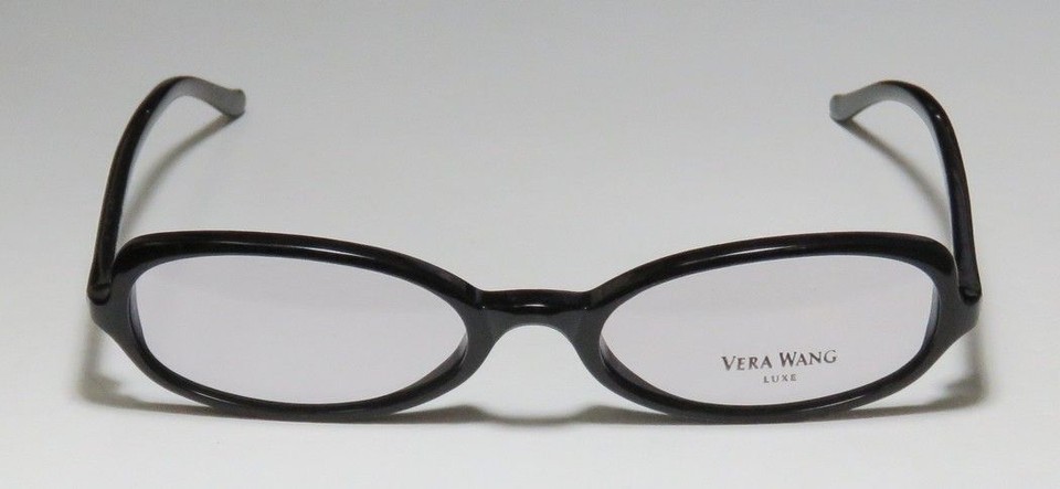 NEW VERA WANG LUXE FISSION EYEGLASS FRAME PLASTIC FULL-RIM BLACK BK ...