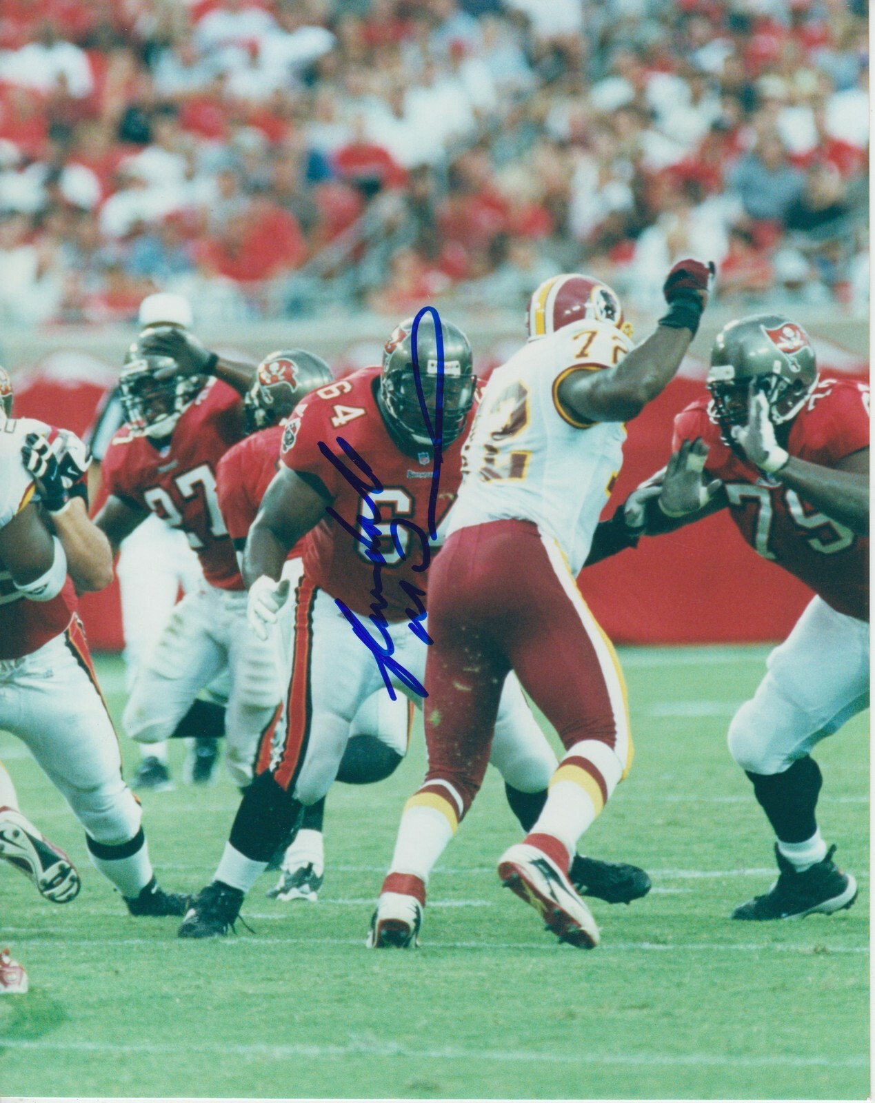 Randall McDaniel #1 8x10 Signed Photo w/ COA Tampa Bay Bucs | eBay