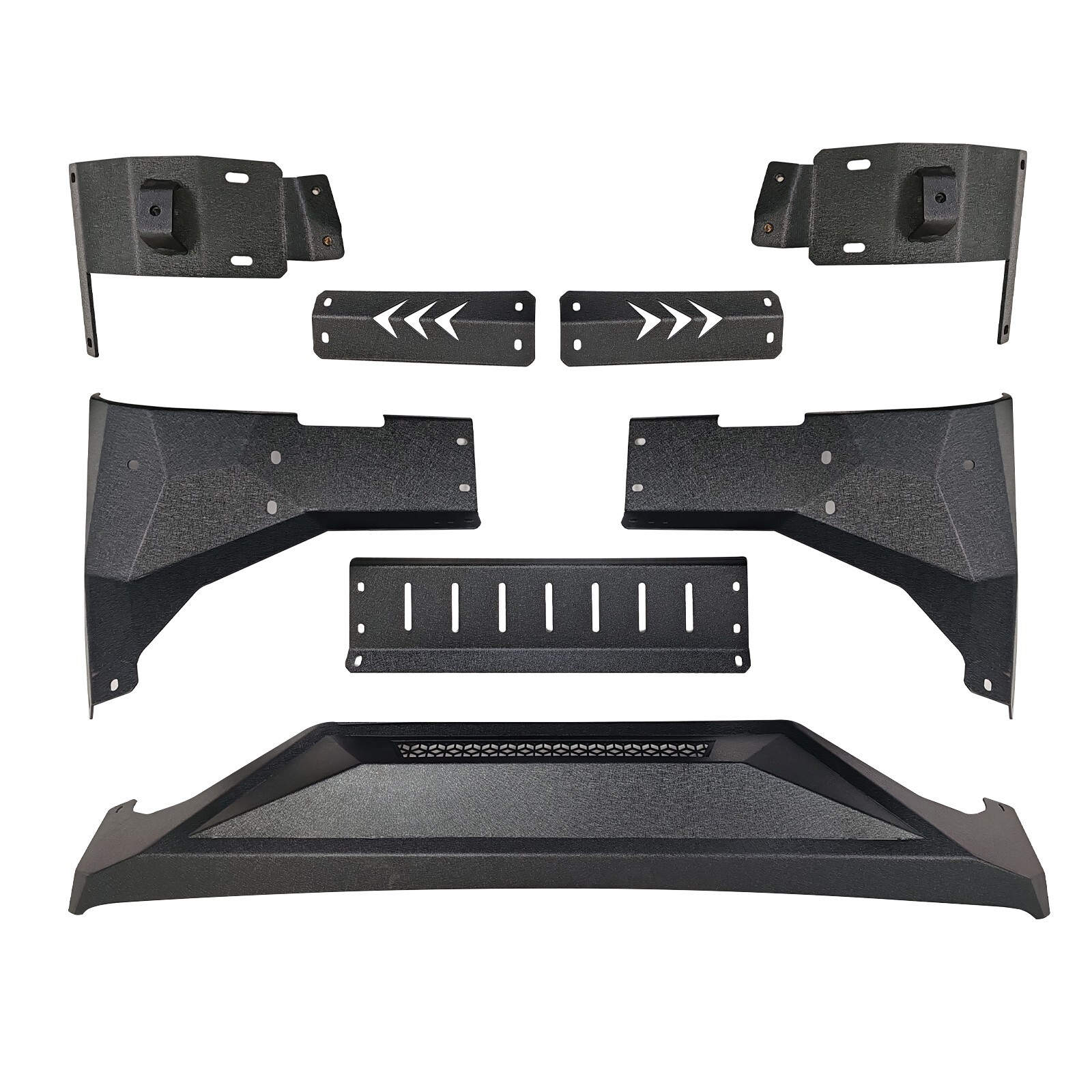 Armor Windshield Frame Cover Visor Cowl w/ LED Lights For Jeep Wrangler ...