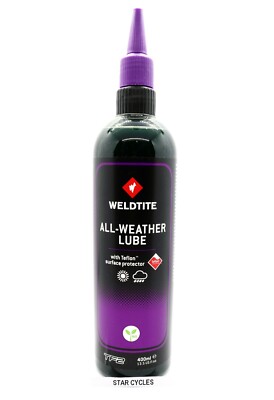 Weldtite TF2 400ml All Weather Performance Teflon Lubricant Bike Oil ...