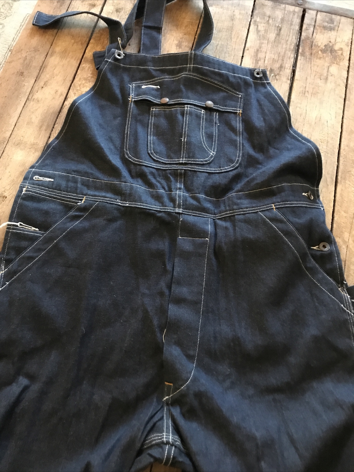 Rrl double rl mens roper raw rigid blue size m salvaged OVERALL ...