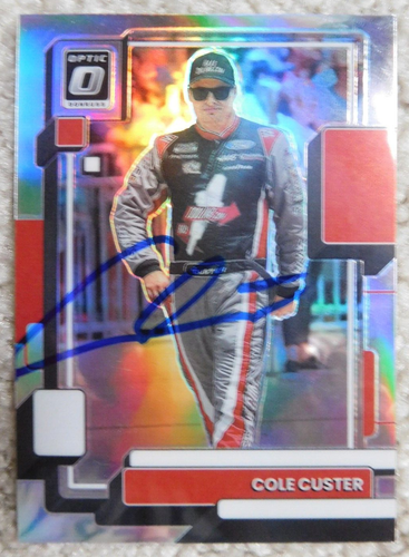 Cole Custer Signed Autographed 2023 Donruss NASCAR Racing Optic Prizm ...