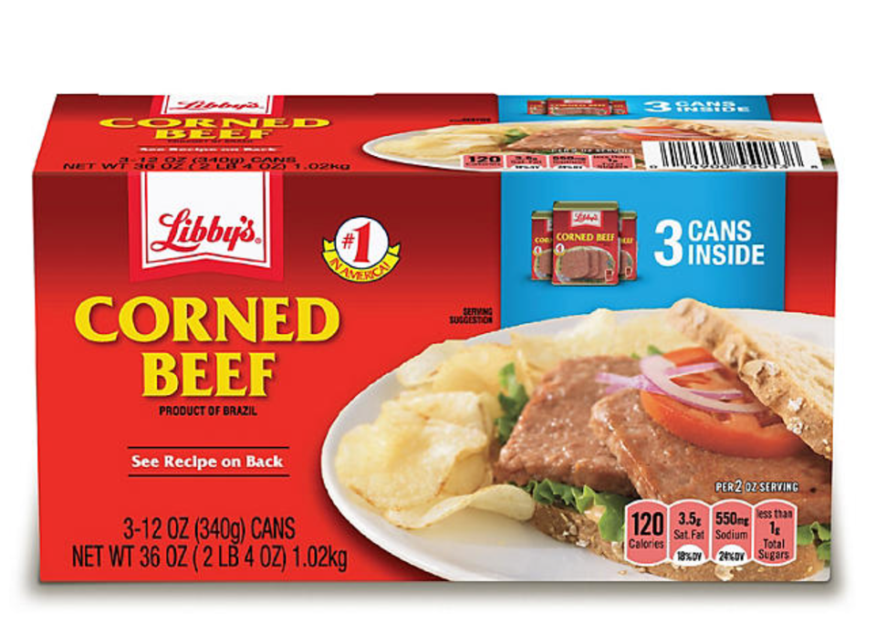 corned beef 12 oz cans 3 pack ready to eat canned meat from brazil by ...