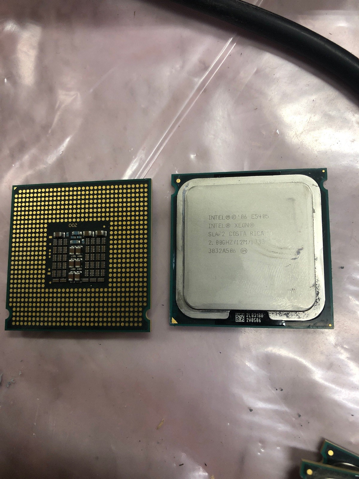 Lot of 2 Intel Xeon E5405 SLAP2 2GHz 12M 1333MHz Quad-Core LGA771 ...