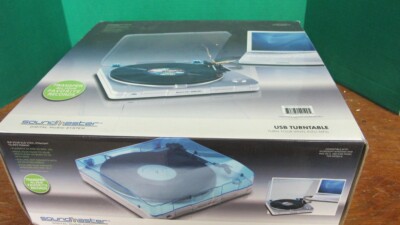 EXCALIBUR 491 SOUNDMASTER DIGITAL MUSIC SYSTEM USB RECORDABLE TURNTABLE ...