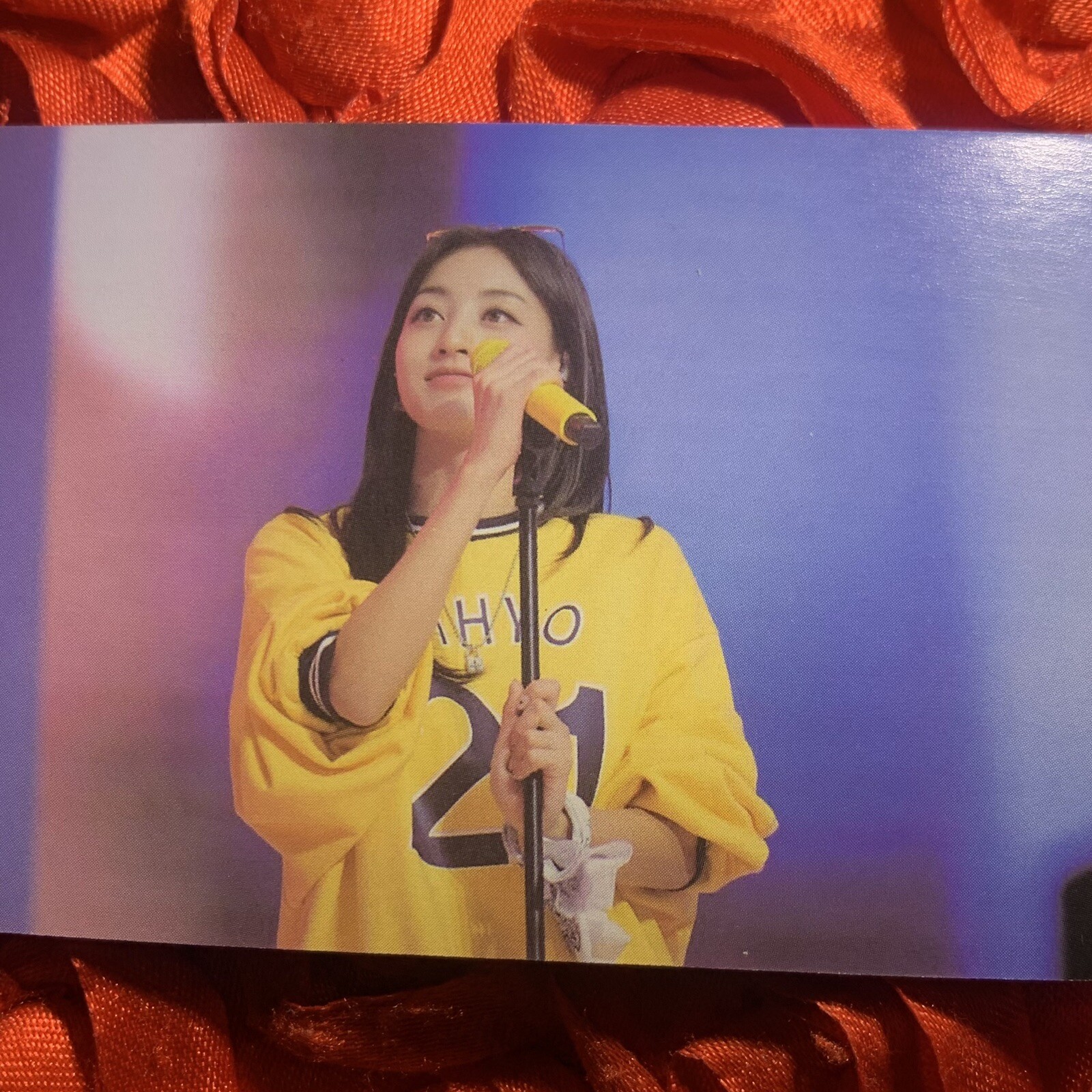 Jihyo TWICE 2024 Suits Celeb K-pop Girl Photo Card Sporty Yellow | eBay