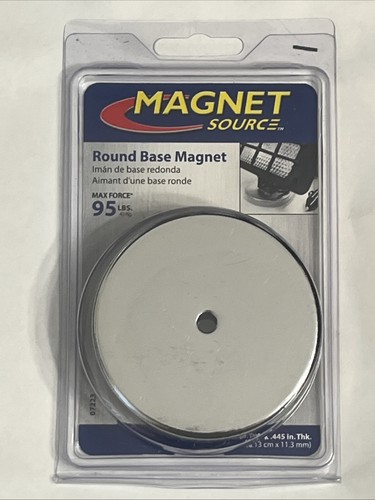 NEW Magnet Source 95 Lb. Heavy Duty Magnetic Round Base Magnet 07223 ...