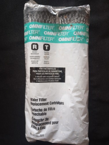Omni filter T01 New Package Of 2 Water Filter Replacement Cartridges | eBay