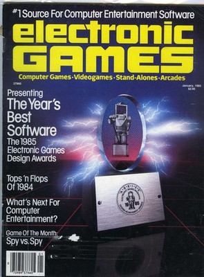 MAGAZINE: Electronic Games January 1985 Design Awards Issue Best Games ...
