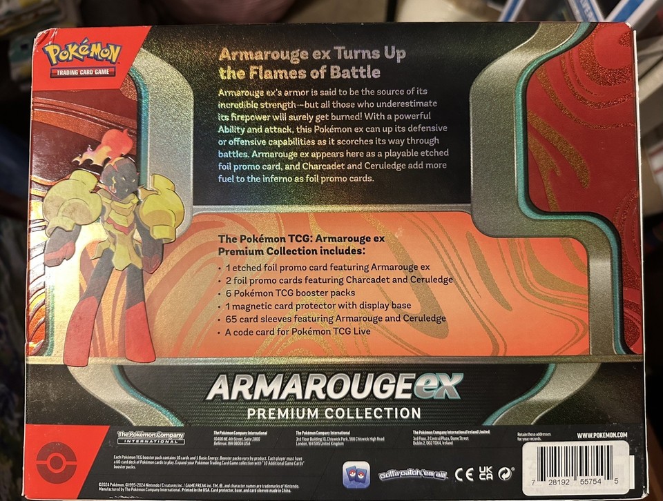 Pokemon TCG Armarouge ex Premium Collection Box Factory Sealed SEE PICS ...