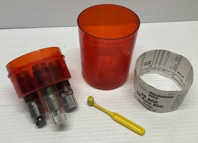 USED LEE Reloading Carbide 3 Die Set 45 ACP Auto Rim .452 90513 | eBay