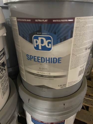 PPG Speedhide Interior Latex Paint Ultra Flat White/B1 5 GALLONS *FREE SHIPPING* | eBay