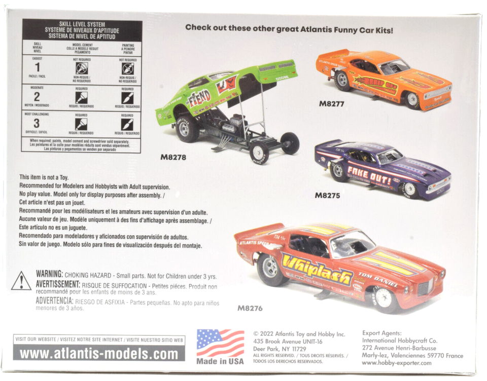 Atlantis Tom McEwen Mongoose Dragster 1:32 Snap Plastic Model Car Kit ...